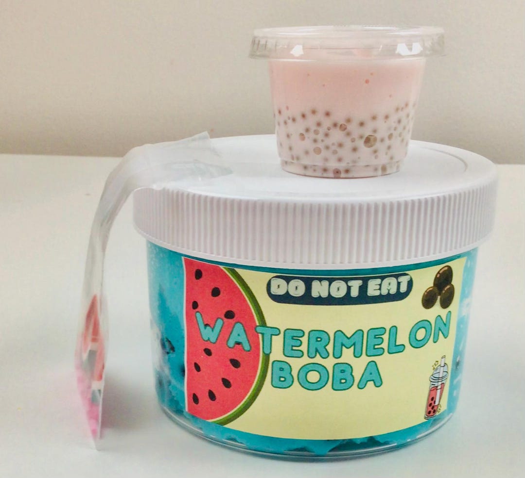 Watermelon Boba Slime - Etsy