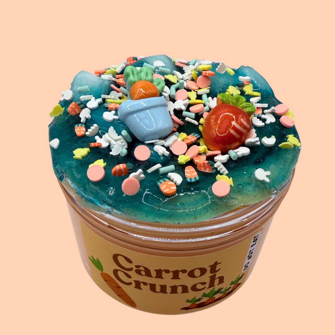 Carrot Crunch Slime | Carrot Slime | Crunchy Slime | Scented Slime ...