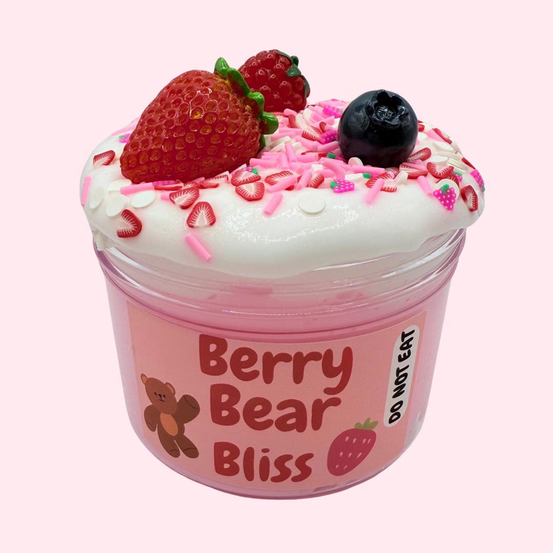 Berry Bear Bliss Slime | Butter Slime | Berry Slime | Bear Slime ...
