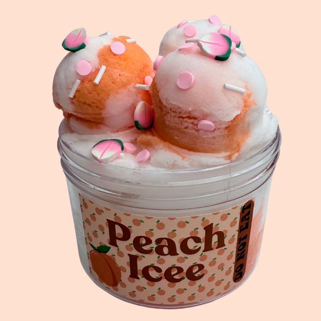 Peach Icee Slime | Scented Slime | Soft Slime | Smooth Slime | Icee ...