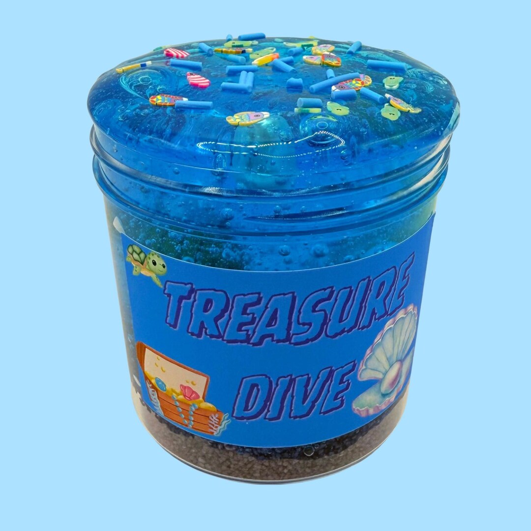 Treasure Dive Slime | Clear Slime | Ocean Slime | Sea Slime | Scented ...