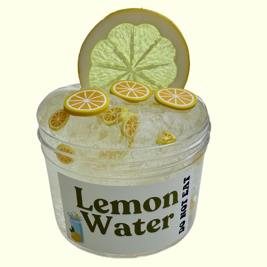 Lemon Water Slime | Lemon Slime | Water Slime | Clear Slime | Advanced Slime | Advanced Texture ...