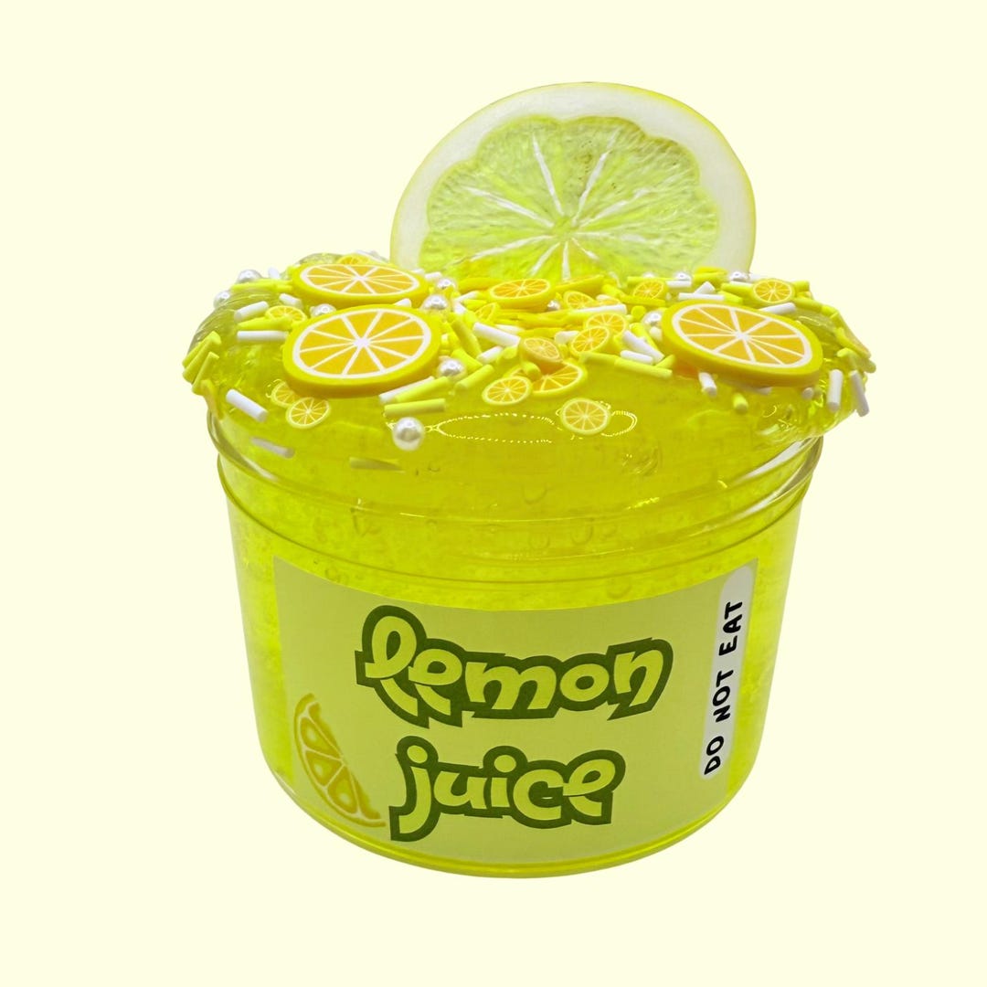 Lemon Juice Slime | Lemon Slime | Juice Slime | Clear Slime | Scented Slime | Thick Slime ...