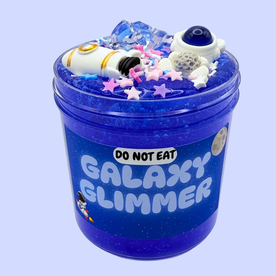 Galaxy Glimmer Slime | Clear Slime | Anxiety Relief Toy | DIY Slime - Etsy
