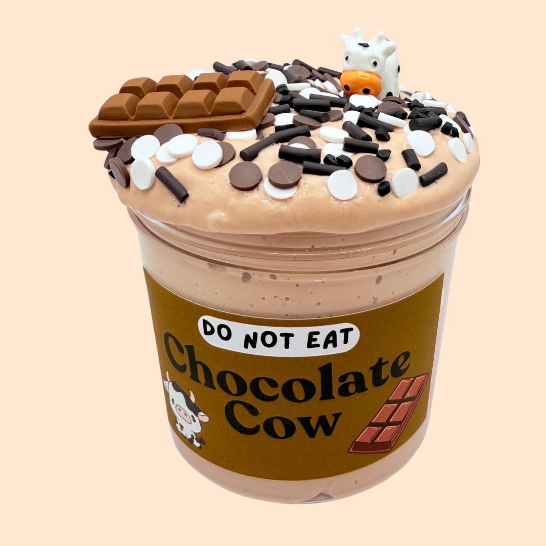 Chocolate Cow Slime | Butter Slime | Scented Slime | Cow Slime ...