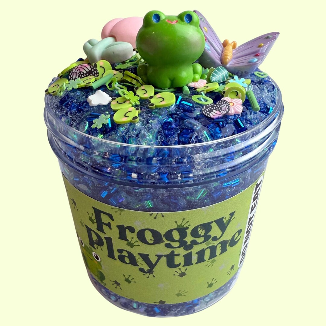 Froggy Playtime Bingsu Slime: Crunchy, Bubbly, Sizzly, Sweet Grass ...