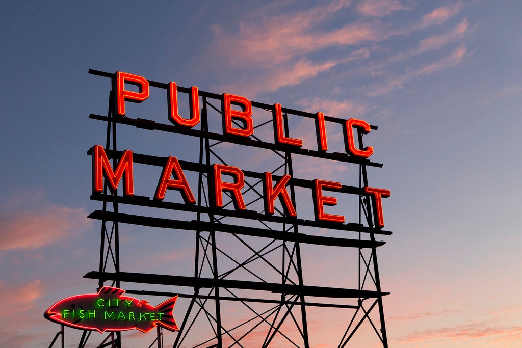 Pike Place Market Sign