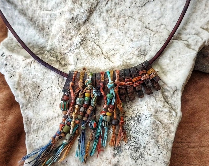 Primitive Necklace, Wearable Art, Found Object Jewelry - Etsy