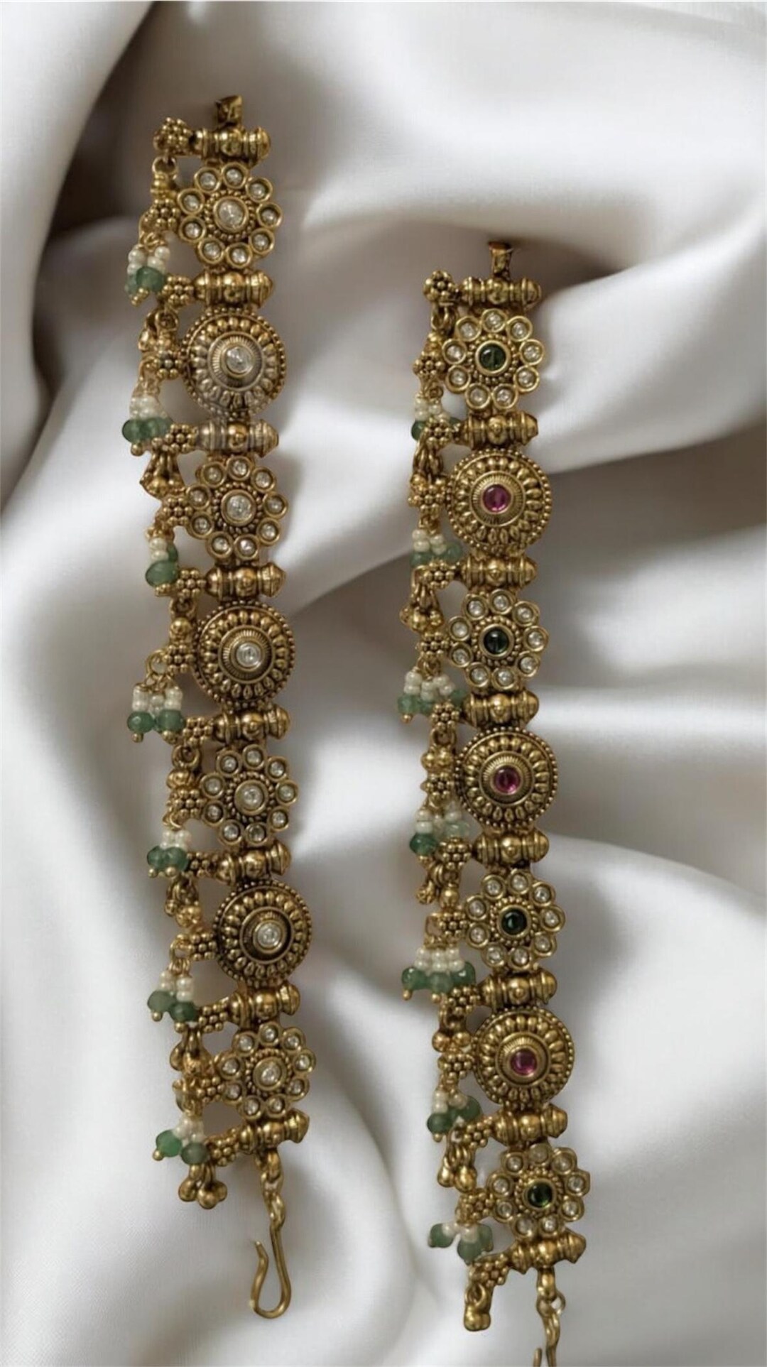 Pachi Kundan Antique Finish Adjustable Bracelets Fits All Sizes - Etsy