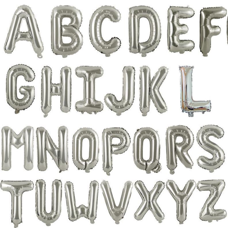Capital Gold Foil Letters Numbers Symbols Balloons Parties Party ...