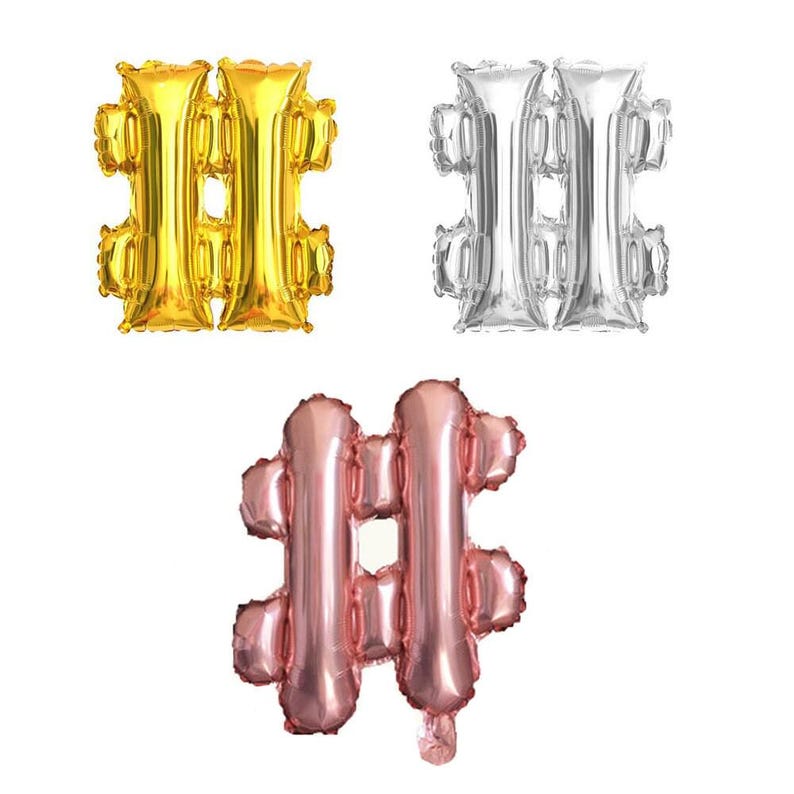 16" Script Cursive Foil Letters Numbers Symbols Foil Balloons Parties ...