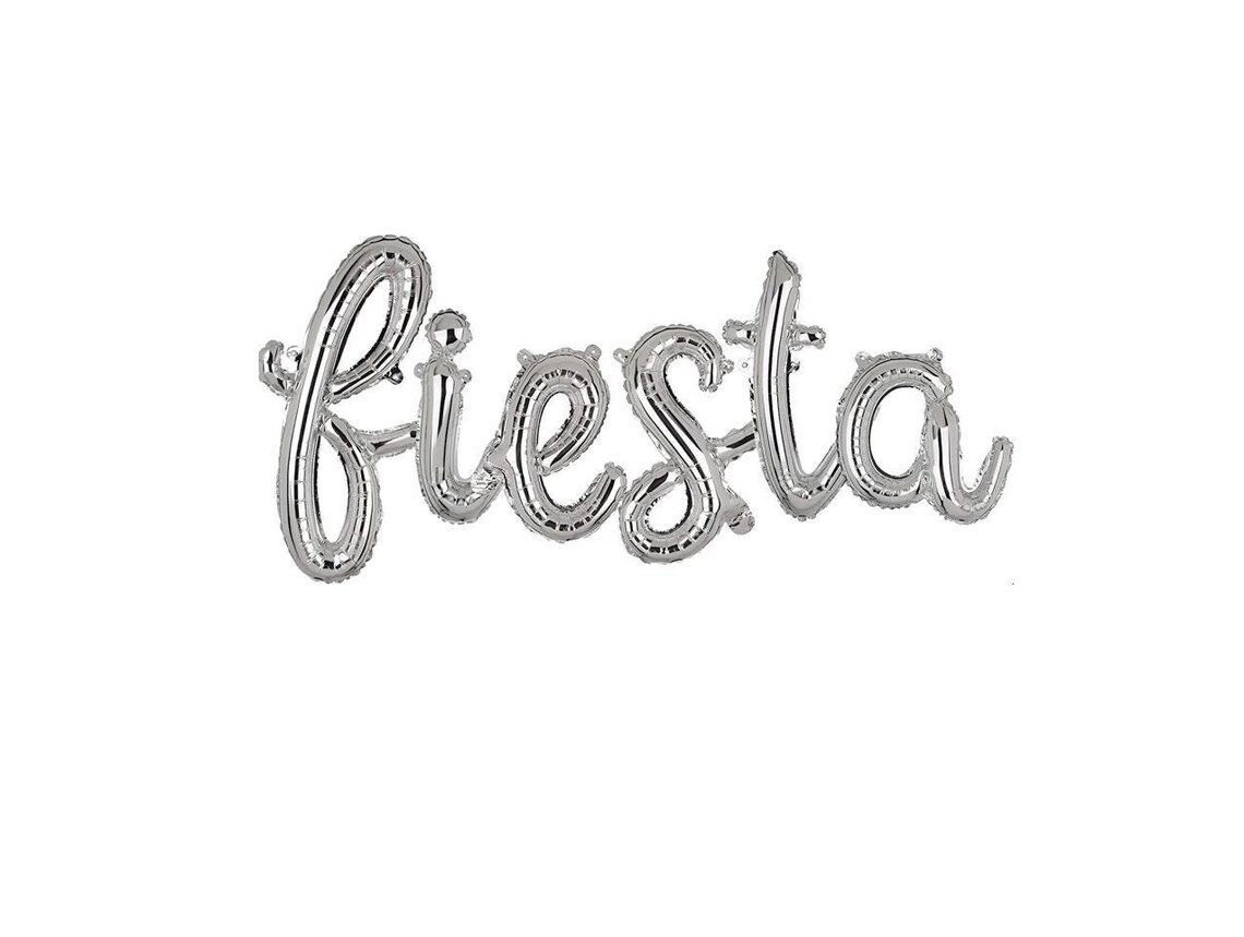 16 Script Cursive Balloon fiesta Foil Letters Bride Balloons Parties ...