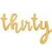 16" Script Cursive Balloon "thirty" Foil Letters Hello Balloons Parties ...