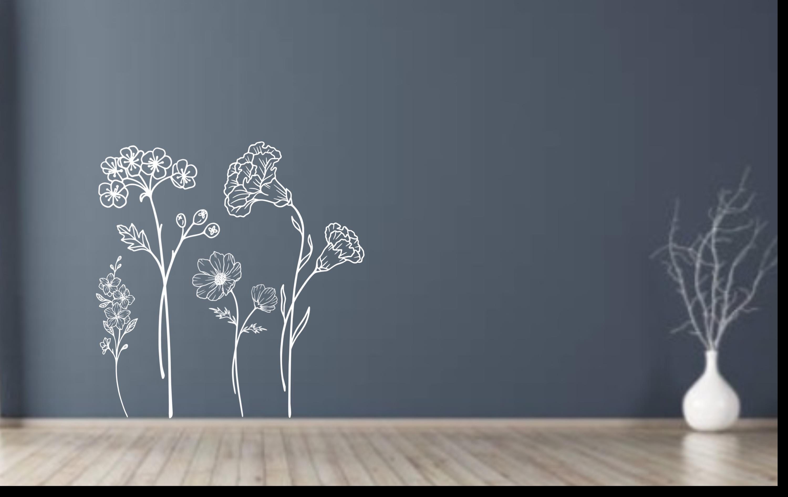 Birth Month Flower Decals for Walls, Vehicles, Windows, Home Decor ...