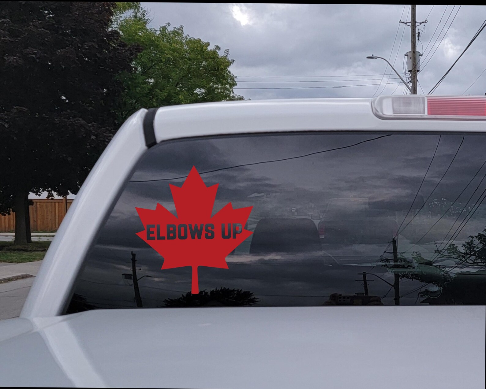 Elbows up Maple Leaf Decal for Cars, Trucks, Windows, Walls, Mugs ...