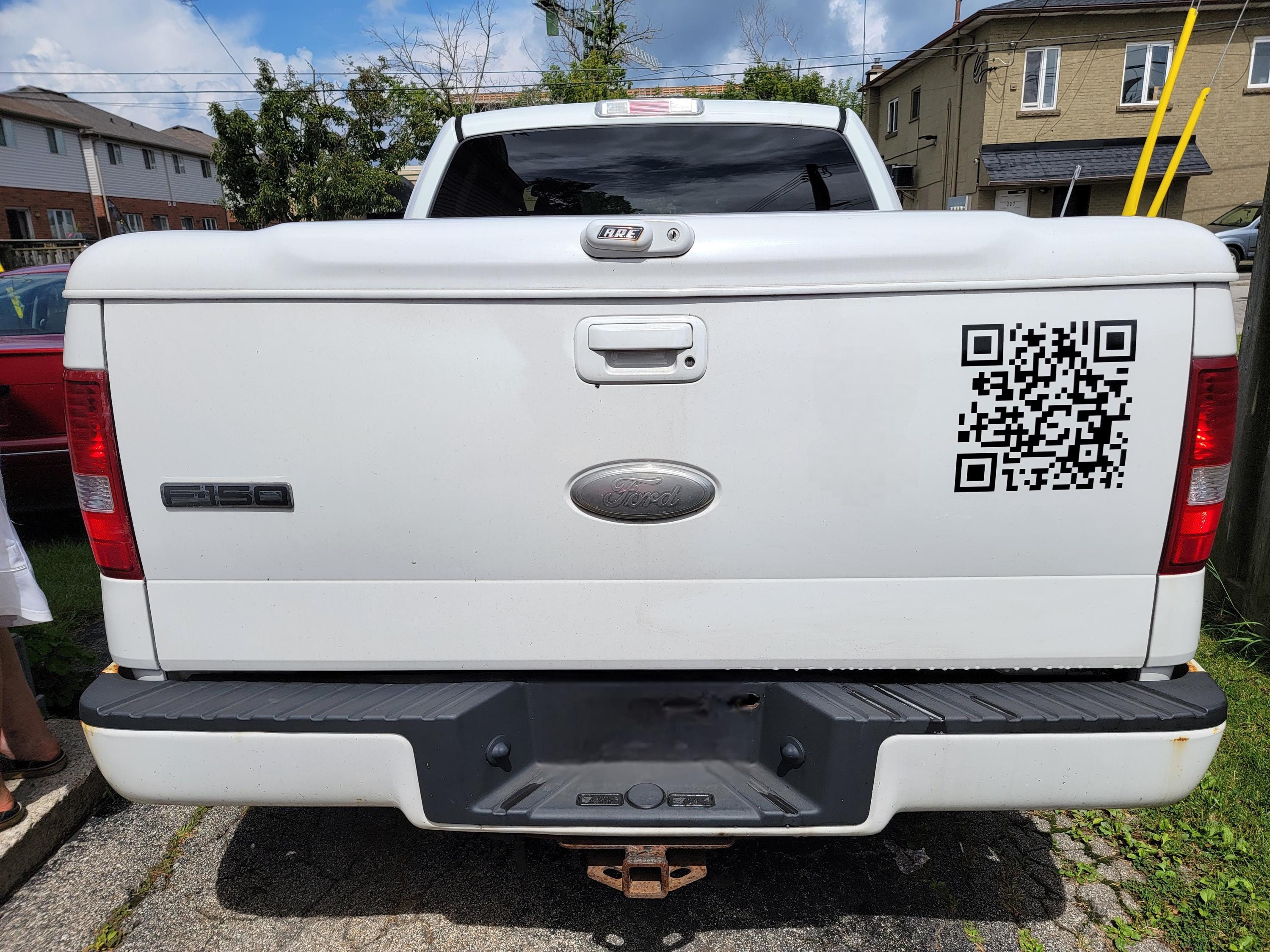 QR Code Decal for Cars, Windows, Walls - Advertise Your Business ...
