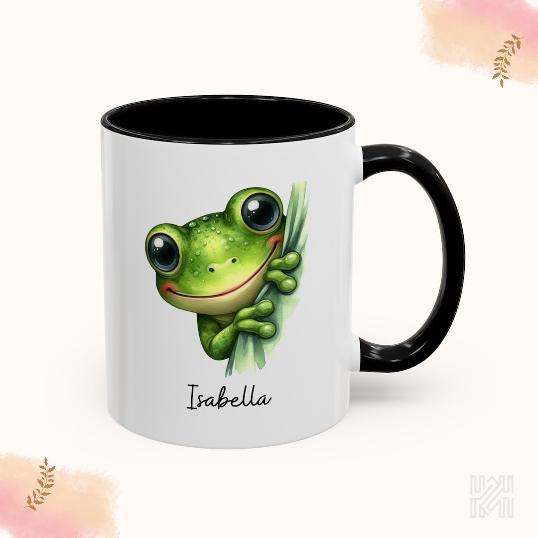 Personalized Frog Mug, Animal Coffee Cup, Custom Name Gift - Etsy