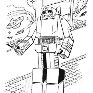 Go Bots 1985 Mighty Robots Mighty Vehicles Coloring and Activity Book ...