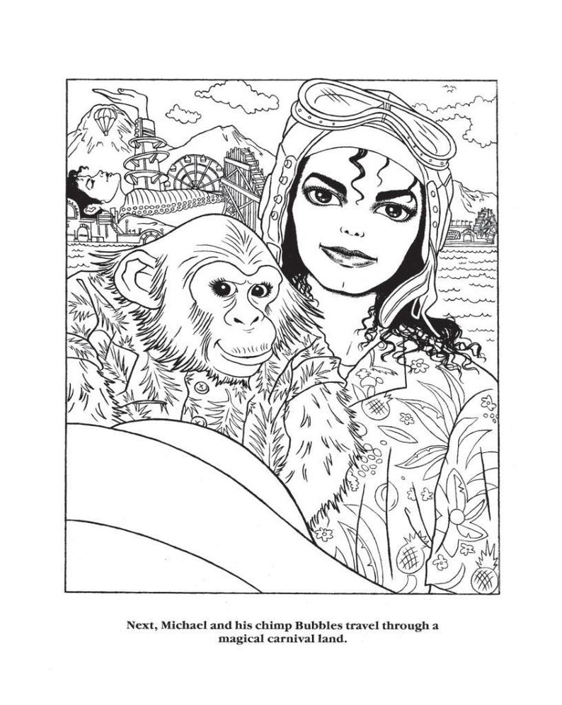 Michael Jackson Moonwalker 1990 Coloring Book 33 Pages - Etsy