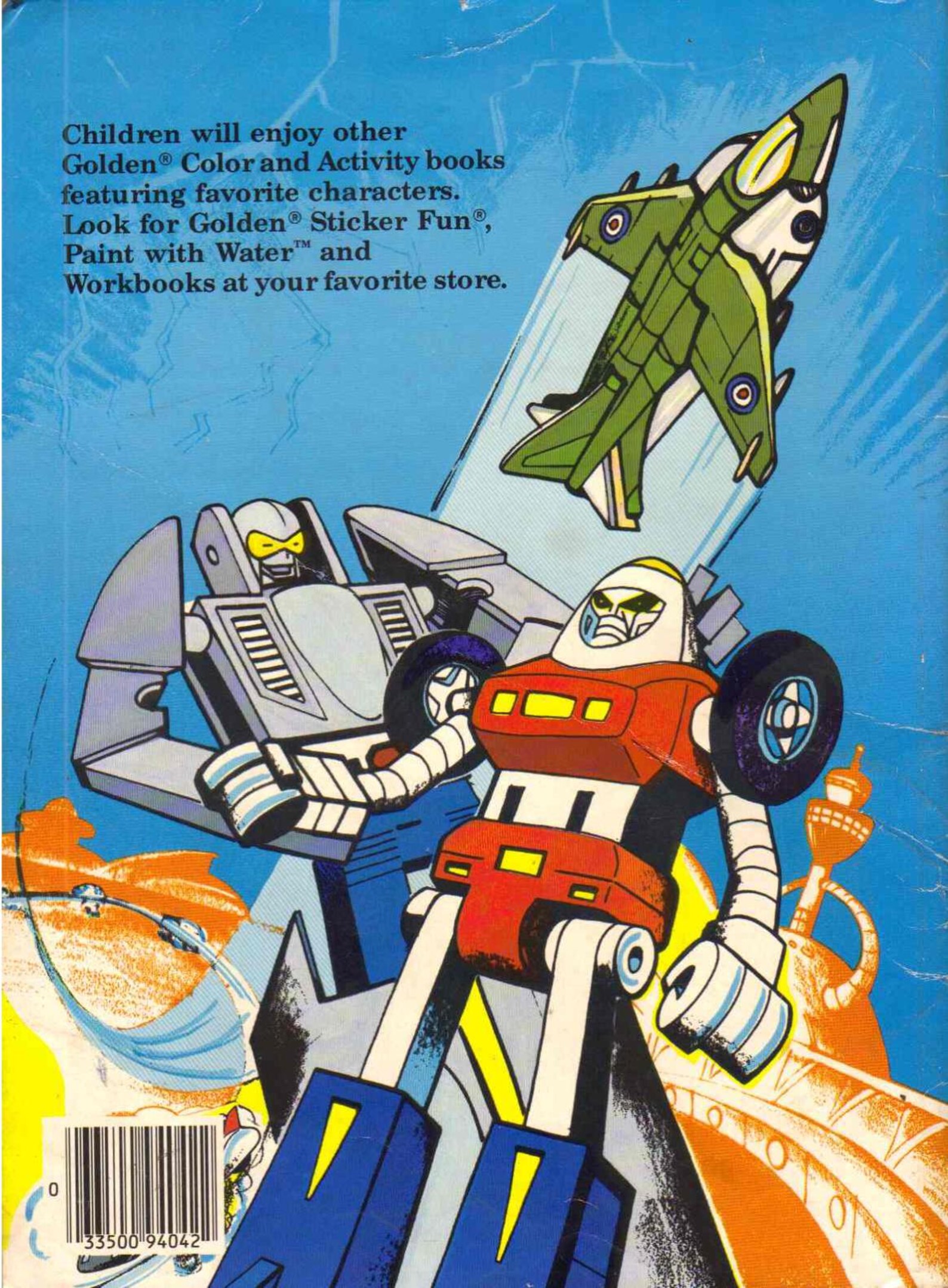 Go Bots 1985 Mighty Robots Mighty Vehicles Coloring and Activity Book ...