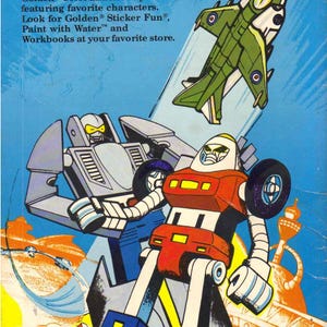Go Bots 1985 Mighty Robots Mighty Vehicles Coloring and Activity Book ...