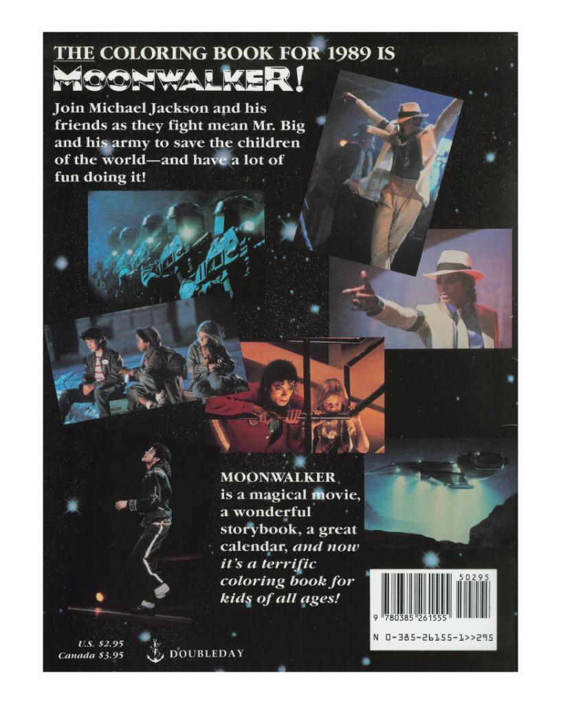 Michael Jackson Moonwalker 1990 Coloring Book 33 Pages - Etsy