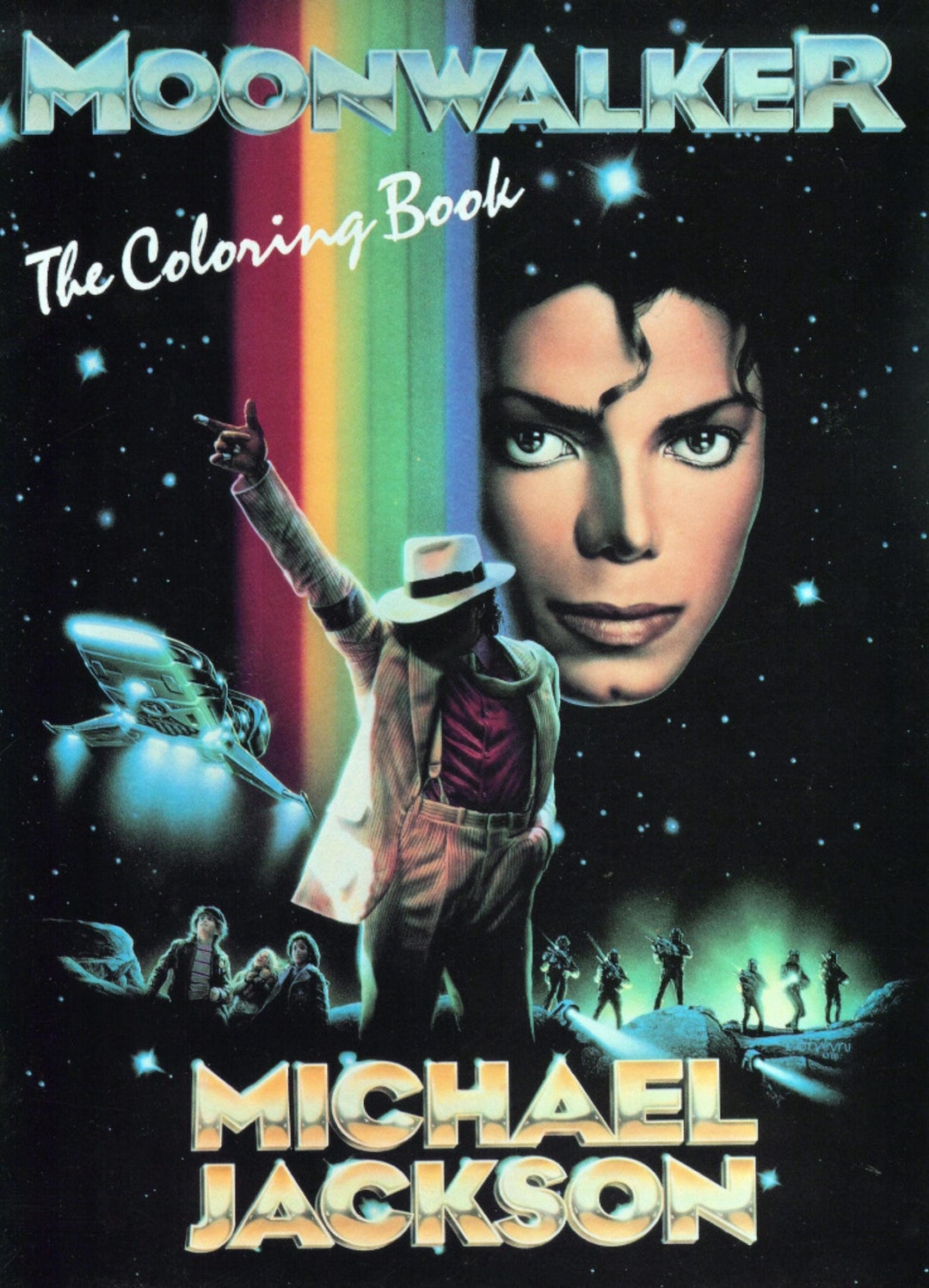 Michael Jackson Moonwalker 1990 Coloring Book 33 Pages - Etsy