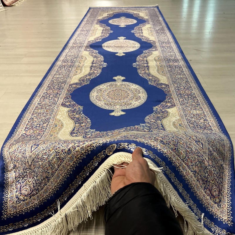 Blue Turkish Runner - Etsy