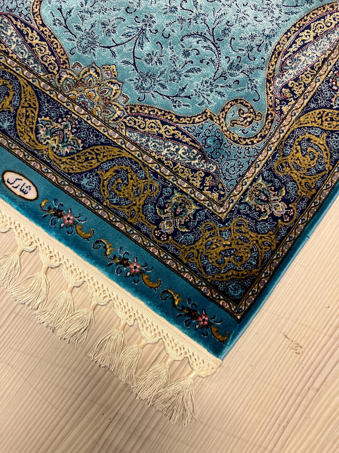 2X3 Ft 1001 Nights Mini Silk Gift Rug, Table Mini Silk Rug, Persian ...