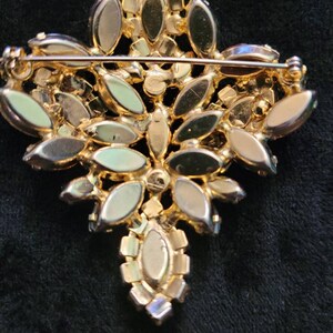 Vintage Parure, Topaz Colored Aurora Borealis Crystal Rhinestone ...