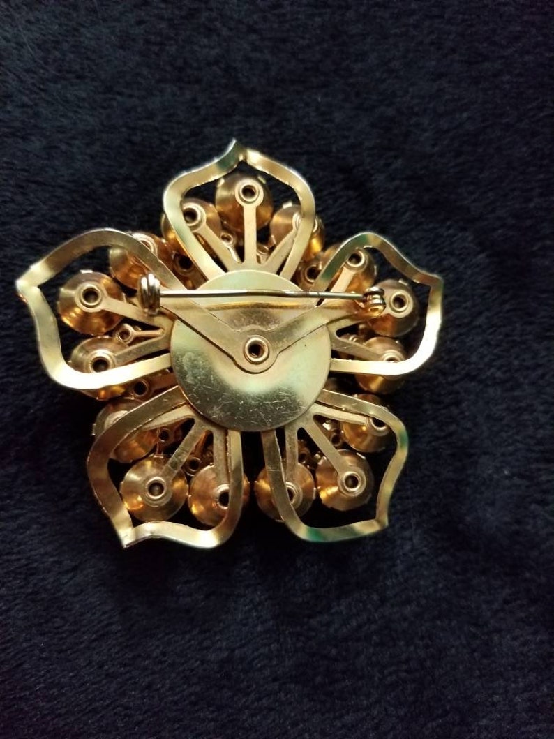 Vintage Star Shaped Aurora Borealis Rhinestone Pin or Brooch - Etsy