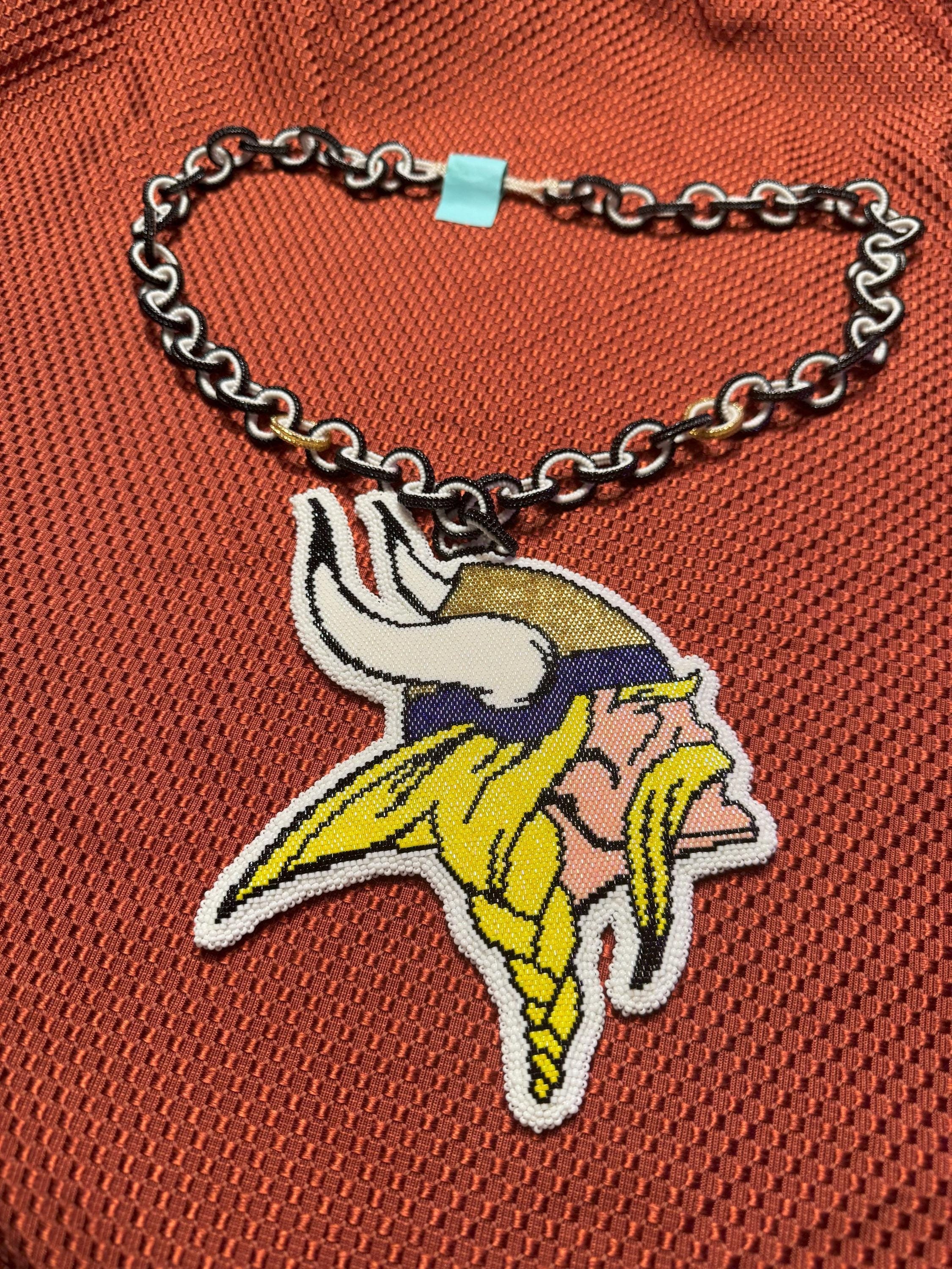 Hand Beaded Native American Medallion Viking Head - Etsy