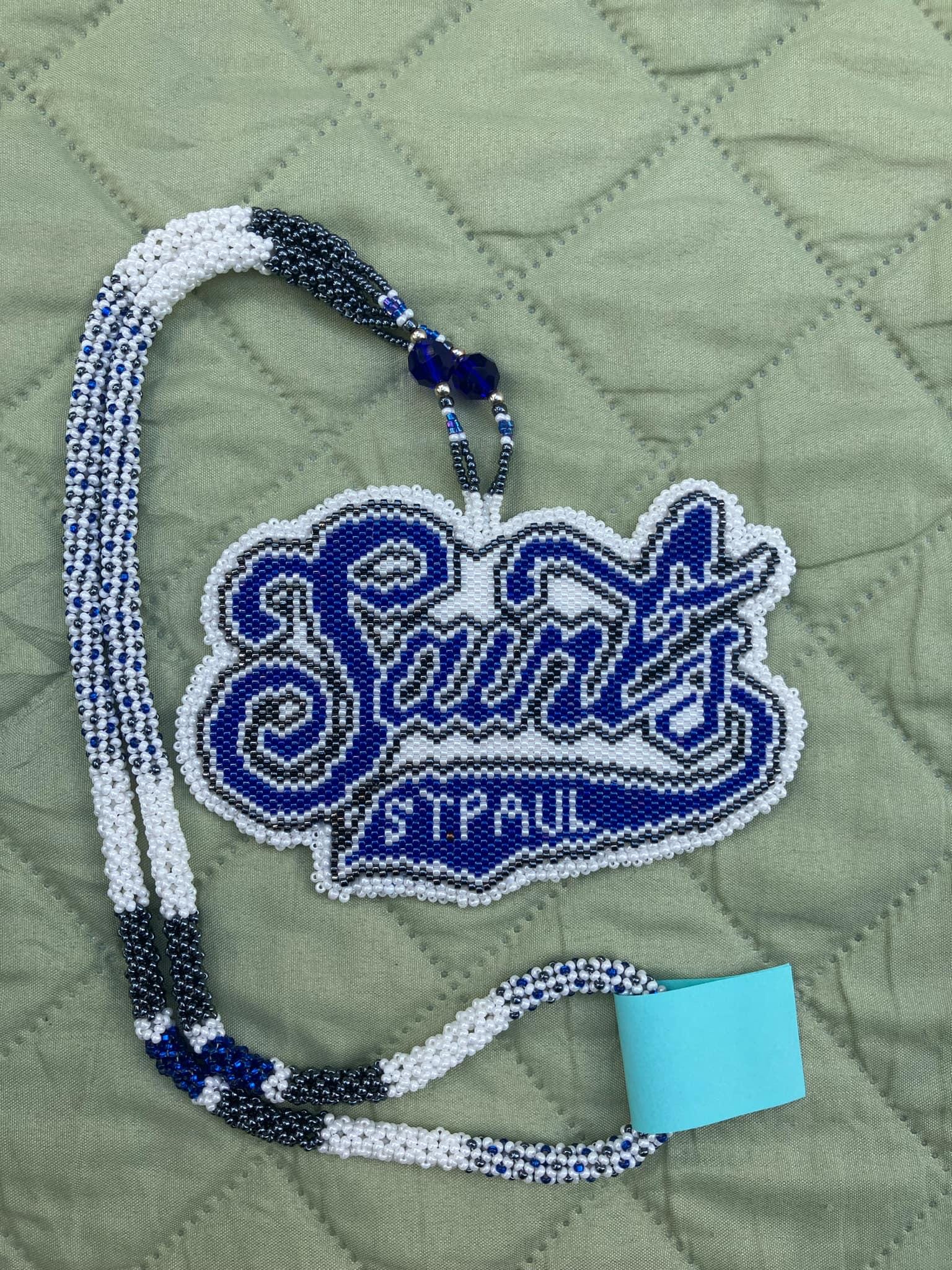 Hand Beaded Native American Medallion Minnesota Saints - Etsy