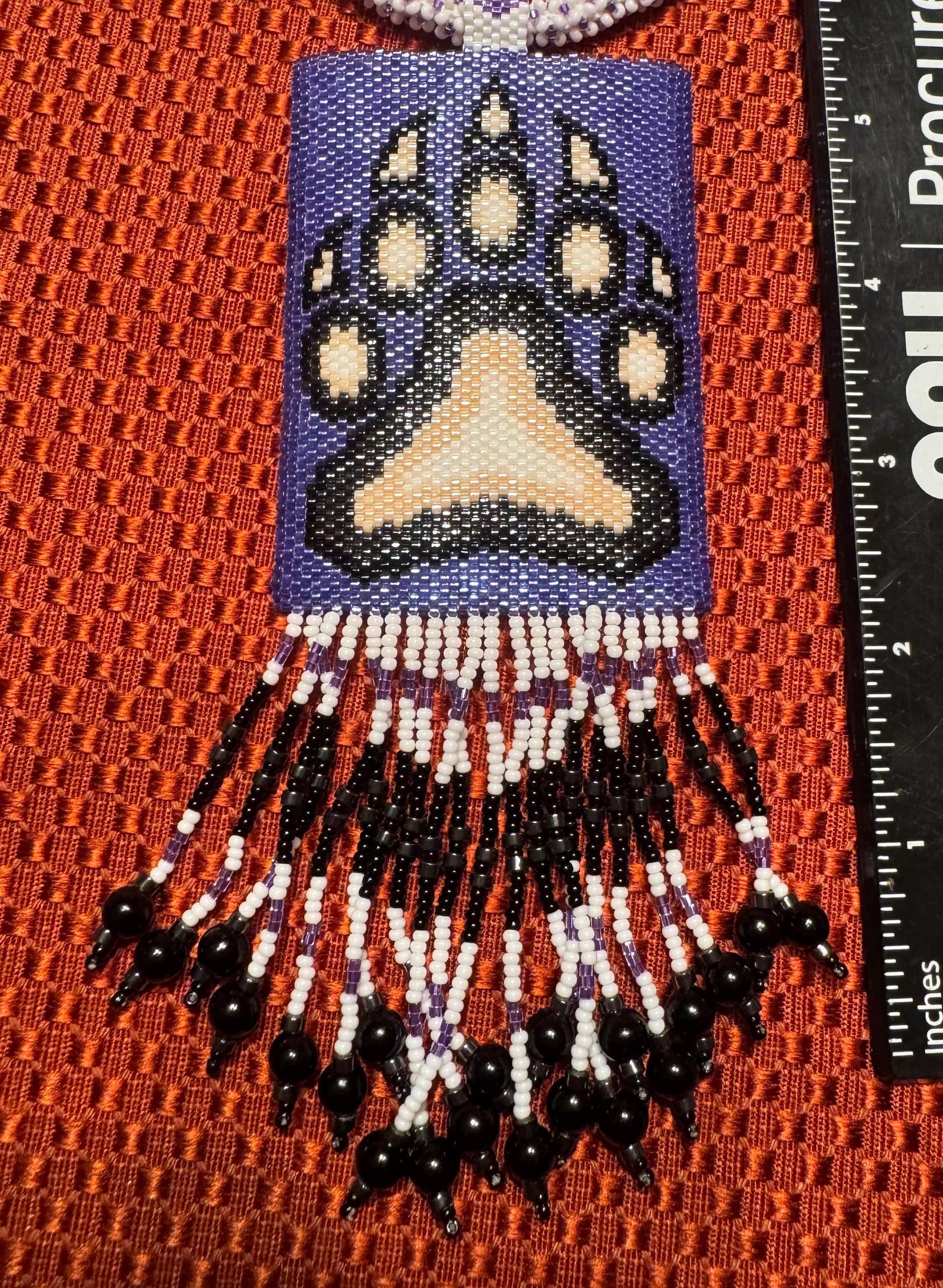 Hand Beaded Native American Medallion Bear Paw - Etsy
