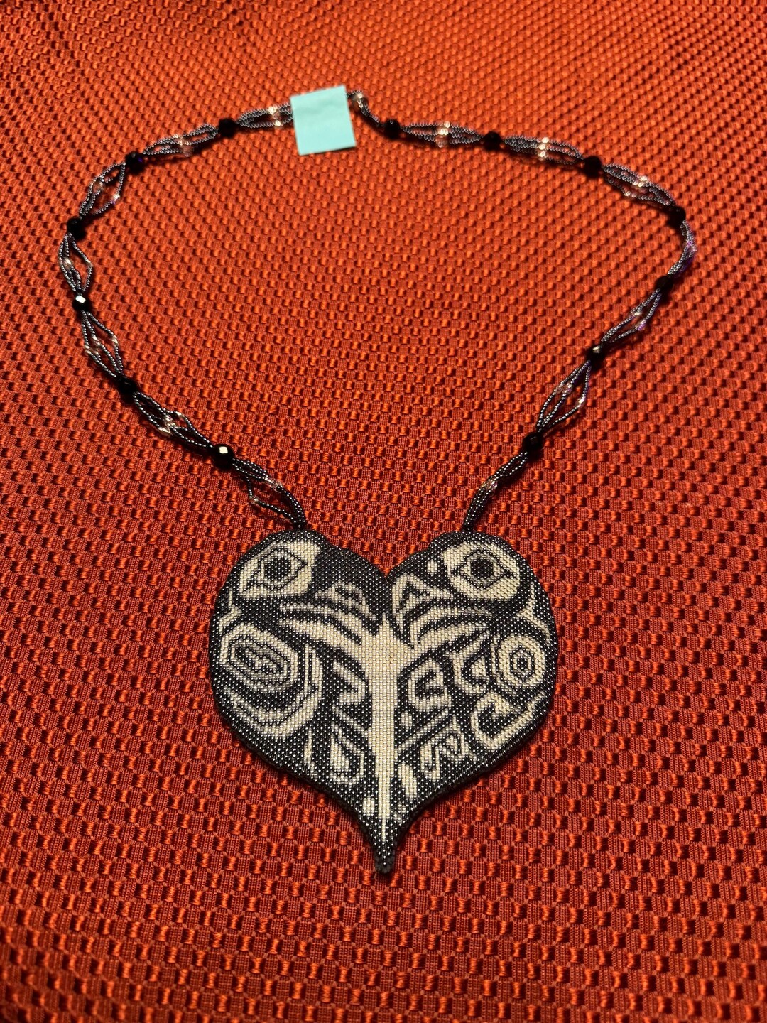 Native American Hand Beaded Raven/eagle Medallion - Etsy