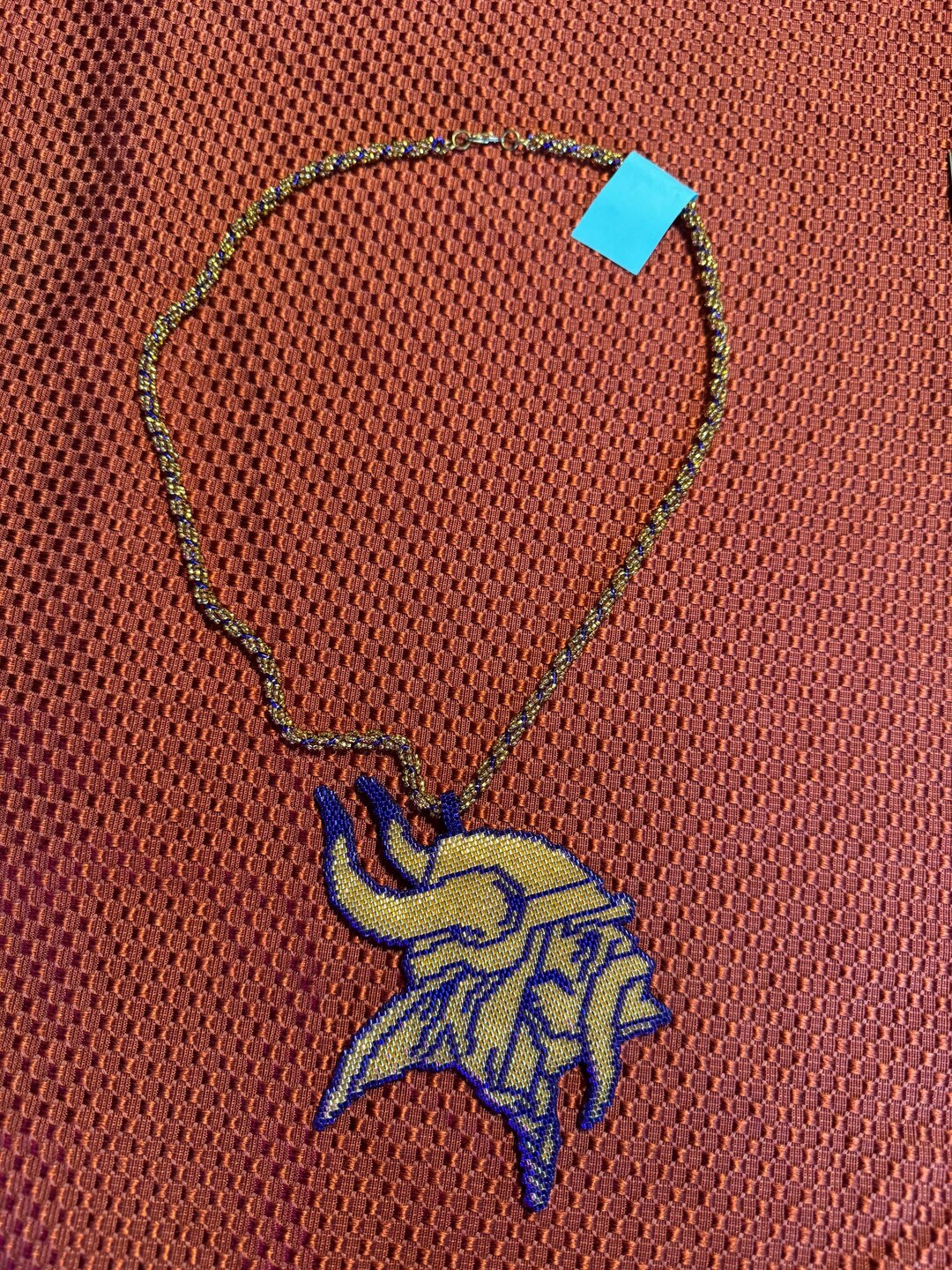 Hand Beaded Native American 2-sided Vikings Medallion - Etsy