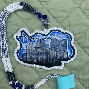 Hand Beaded Native American Medallion Minnesota Saints - Etsy