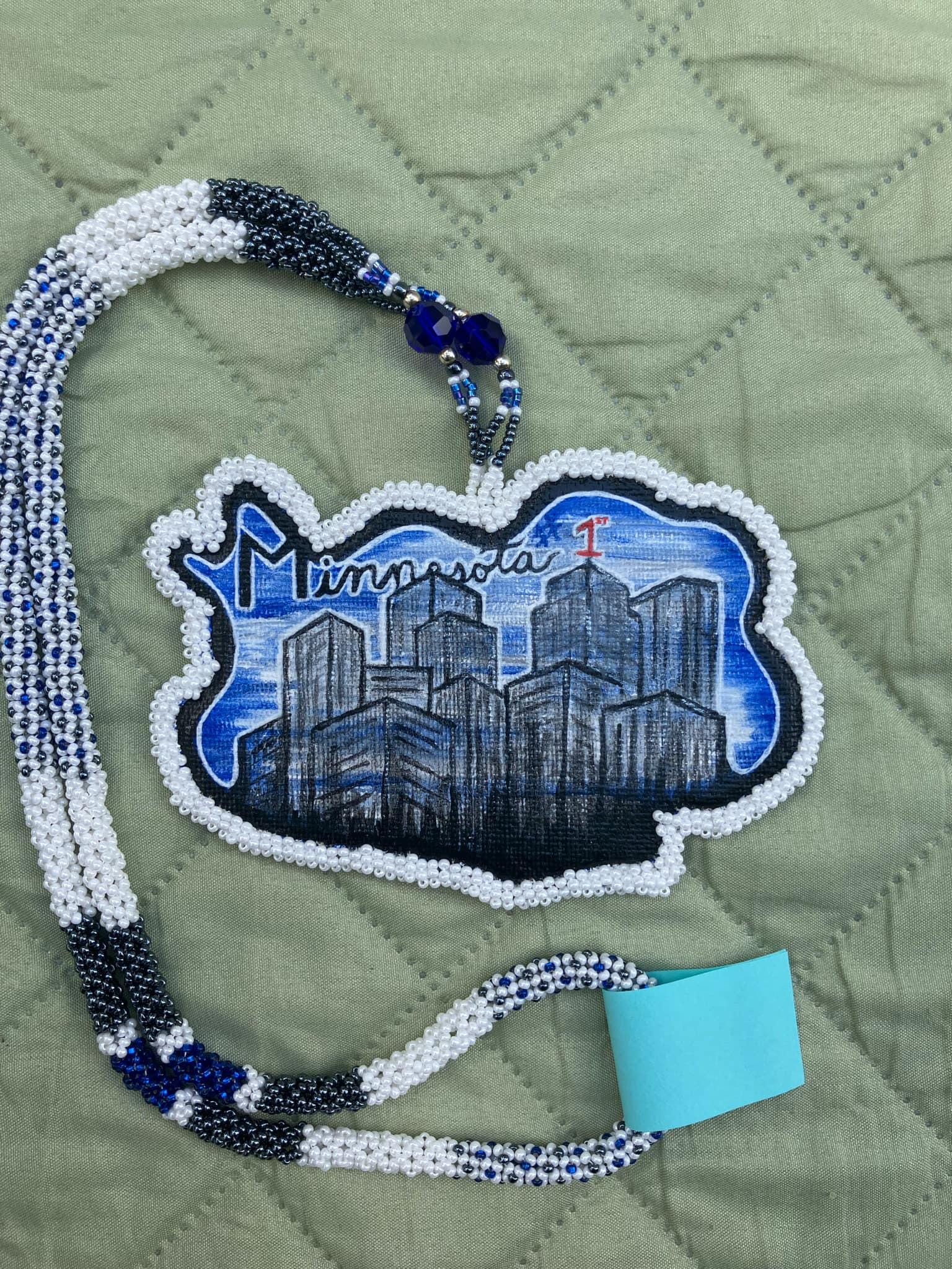 Hand Beaded Native American Medallion Minnesota Saints - Etsy