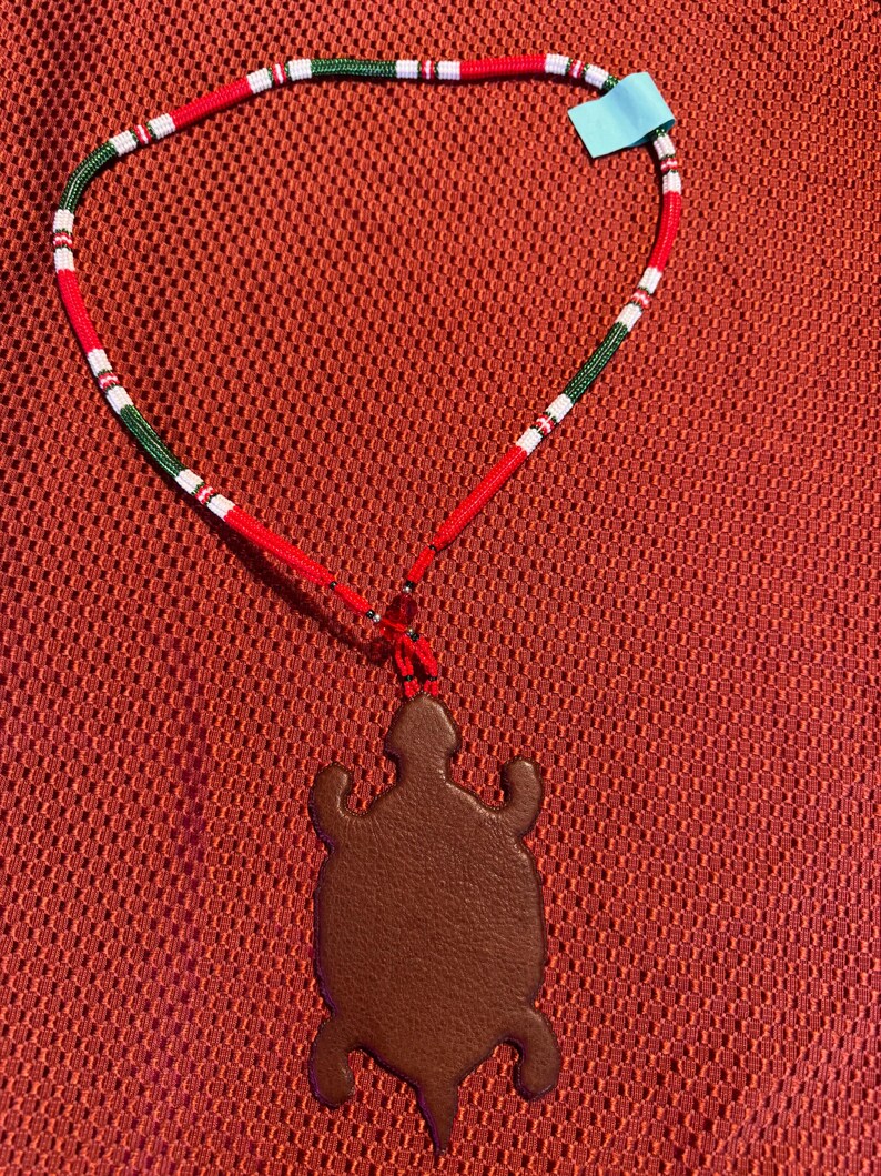 Hand Beaded Native American Medallion - Turtle - Etsy