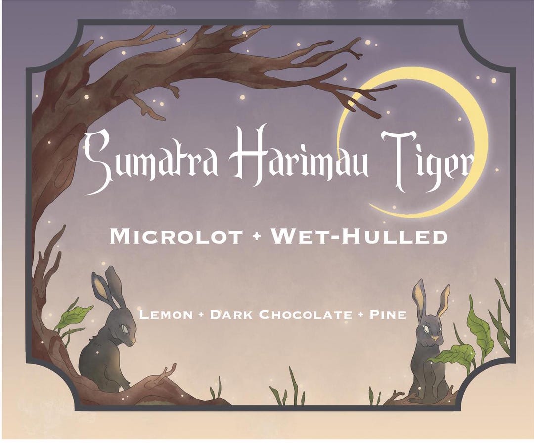 Sumatra Harimau Tiger Small Batch Roasted Coffee Beans - Etsy