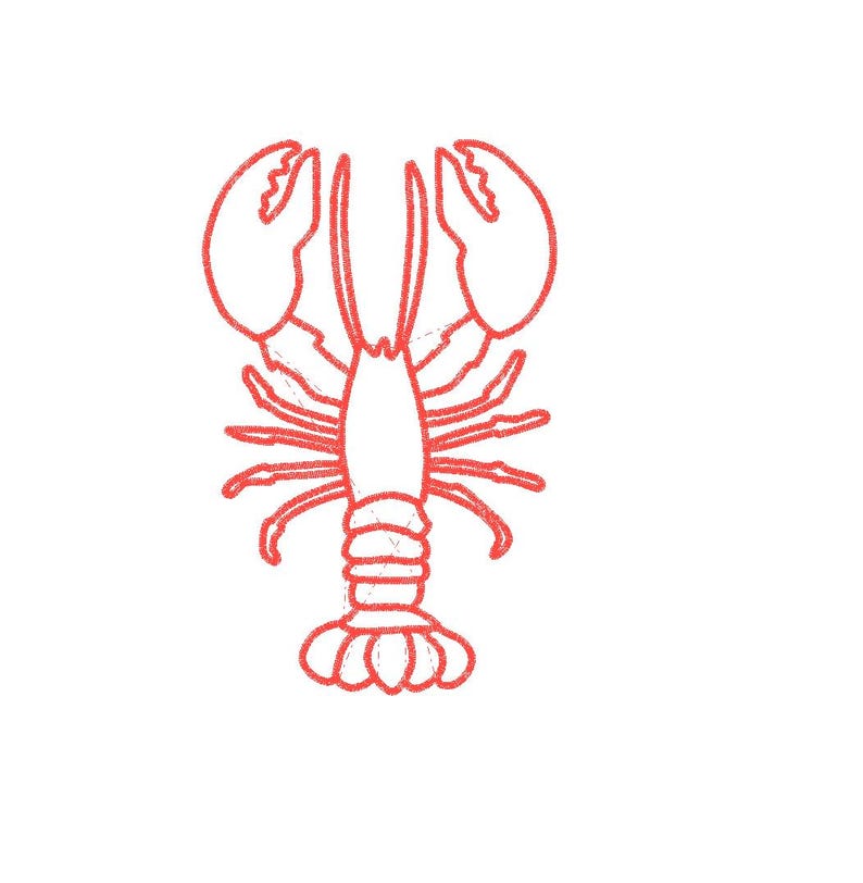 Lobster Embroidery Design Files | Trendy Nautical Machine Embroidery ,5 ...