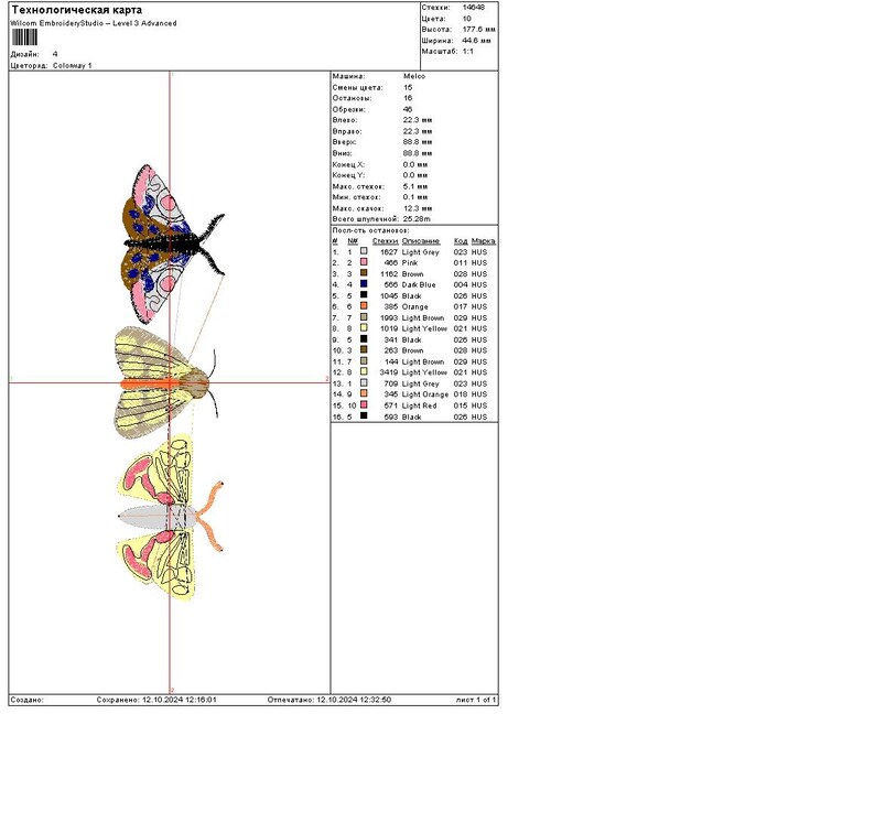 Moth Embroidery Designs File,trio Lunar Moth Embroidery Designs,trendy ...