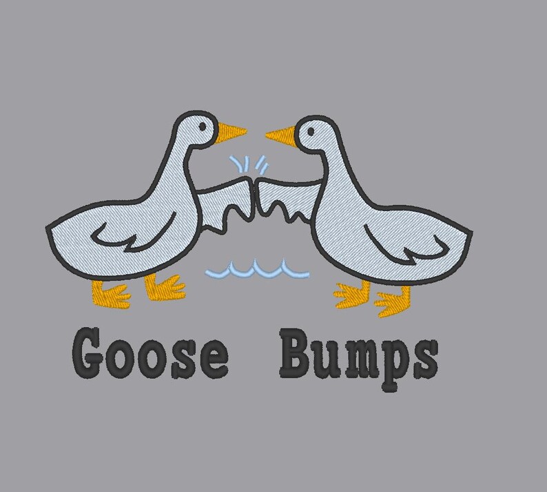 Goose Bumps Embroidery Design File,trendy Embroidery Design,instant ...