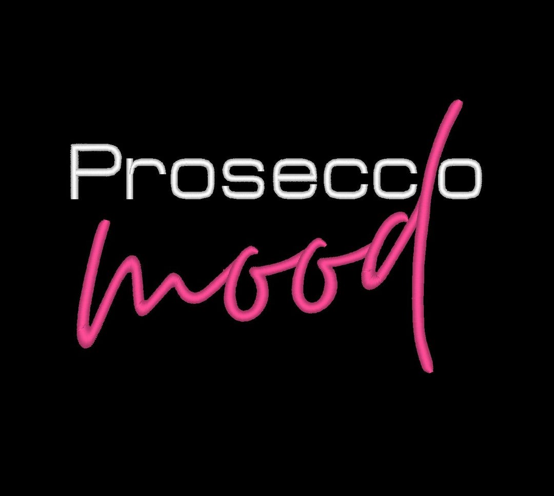 Prosecco Mood Embroidery Designs for Girls,trendy Cocktails Embroidery ...