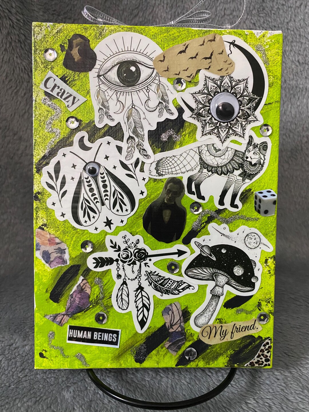 Horror Mixed Media Art, Halloween Mixed Media Art, Gothic Emo Mixed ...