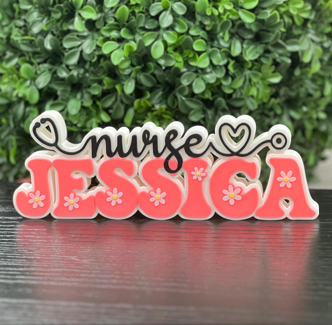 Nurse Gift, Personalized Name Plate, Custom Desk Sign, Nurse Week ...