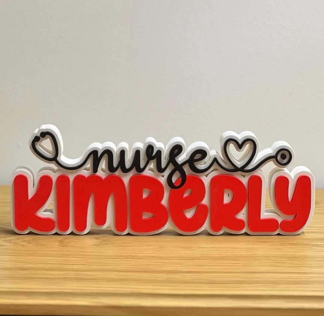 Nurse Gift, Custom Name Plate, Custom Nurse Gifts,valentines Day Gift ...