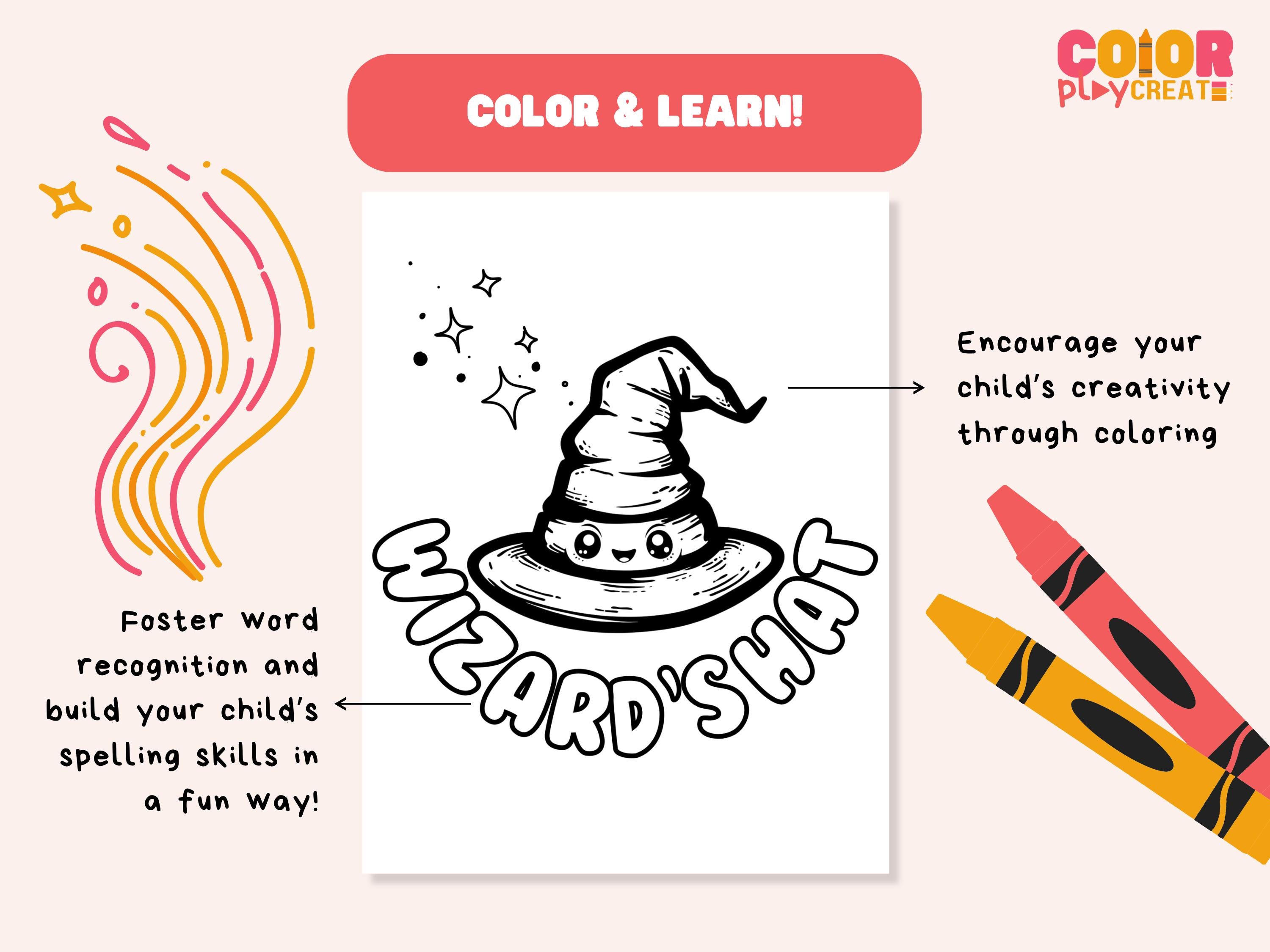 Halloween Coloring Pages, Cute Coloring Book, Coloring Pages for Kids ...