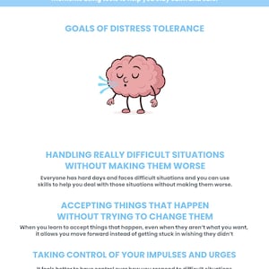 DISTRESS TOLERANCE Skills Pack DBT for Kids - Etsy