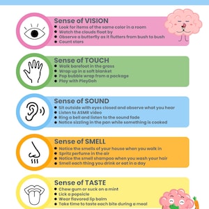 SELF-SOOTHE Skill DBT for Kids - Etsy